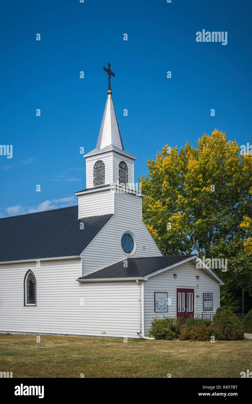 The St. Helen's Roman Catholic Church in Shoal Lake, Manitoba, Canada ...