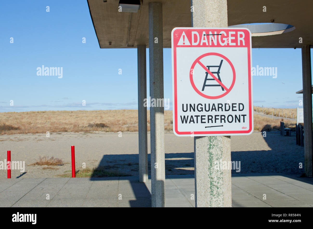 Safety sign beach hi-res stock photography and images - Alamy