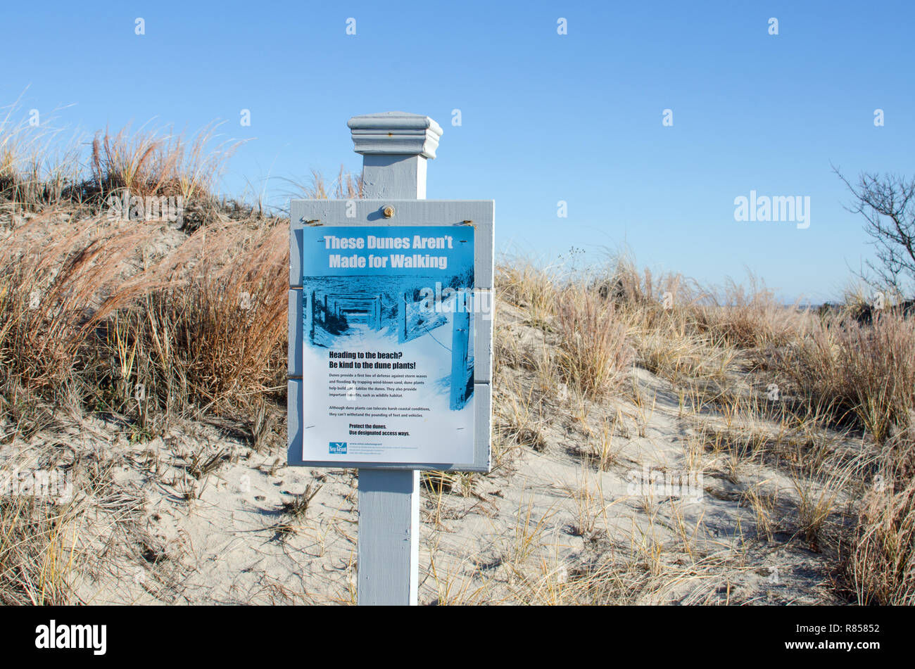 These dunes are not made for walking sign to keep off sand dunes at ...