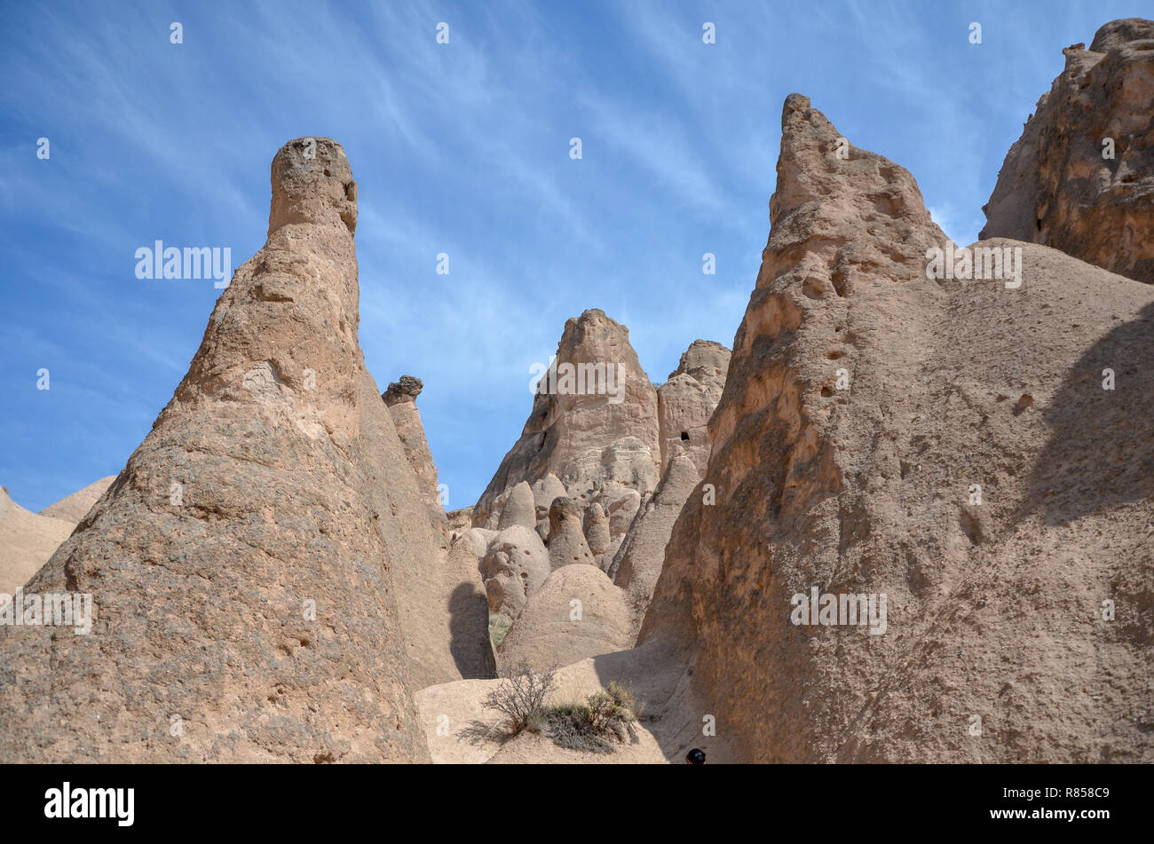 Cappadocia fairy chimneys, Nevsehir in Turkey Stock Photo - Alamy
