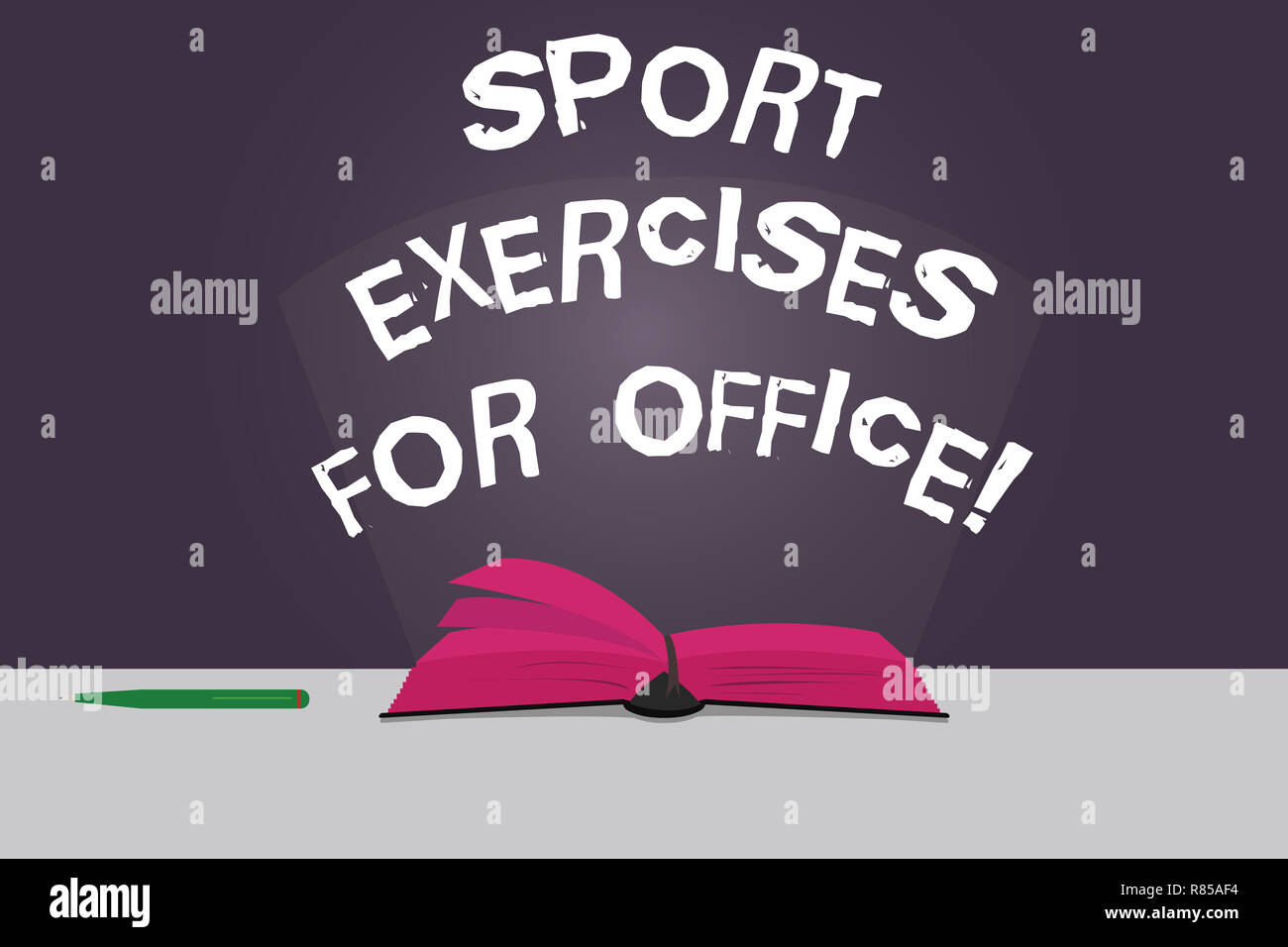 Word writing text Sports Exercises For Office. Business concept for ...