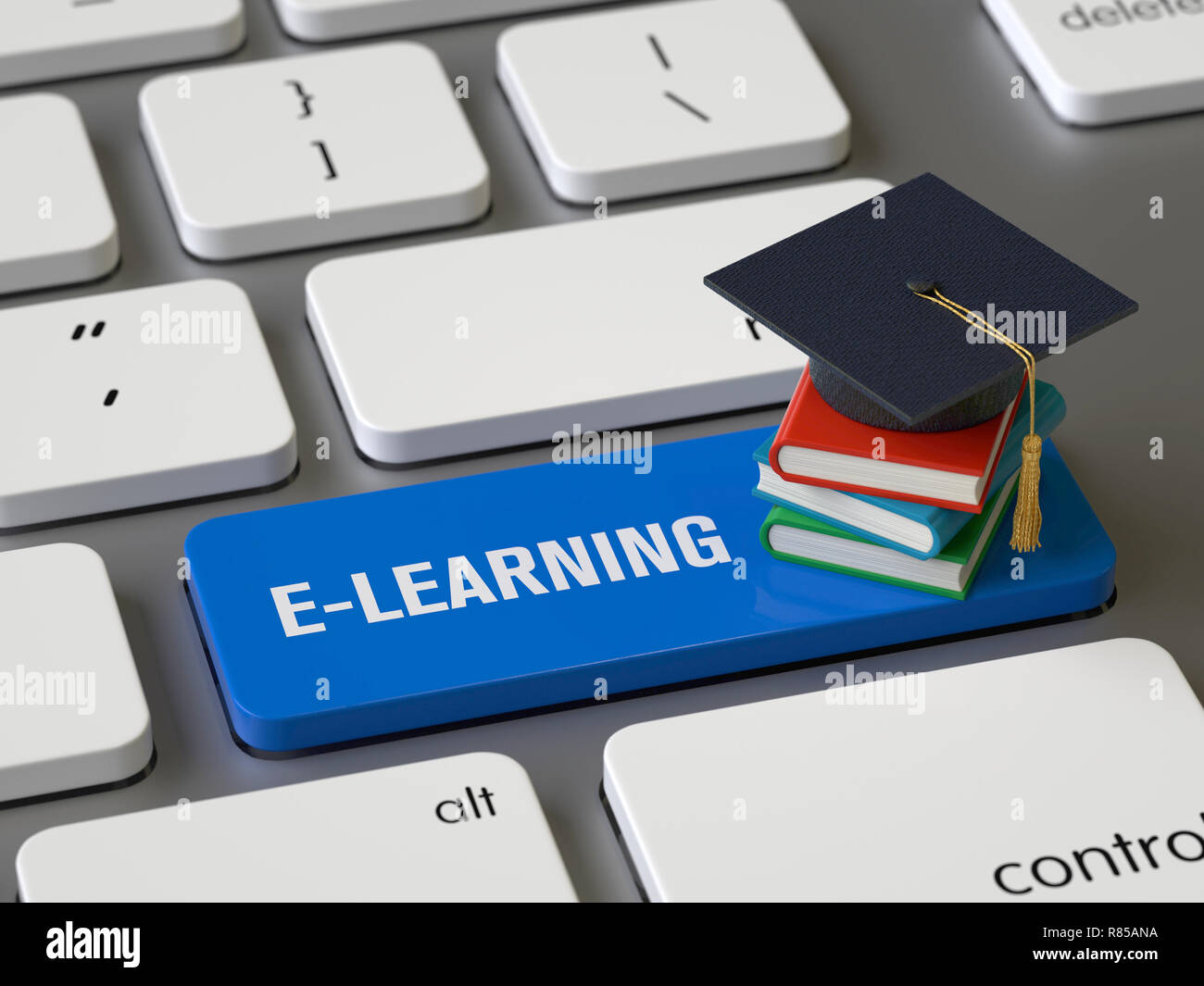 E learning background image hi-res stock photography and images - Alamy
