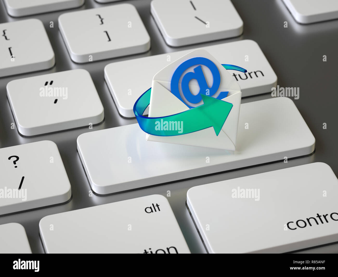 Email key on the keyboard hi-res stock photography and images - Alamy