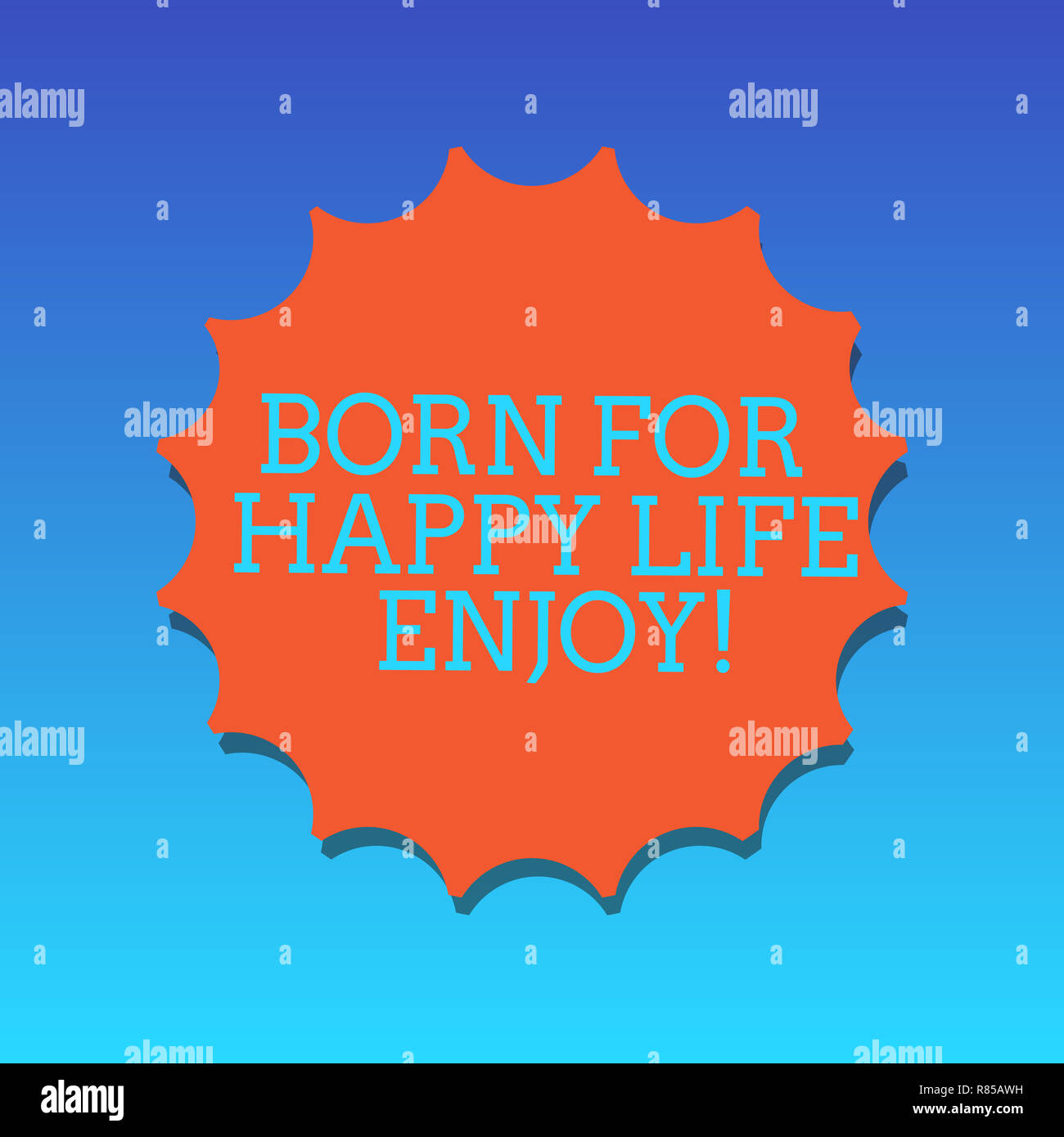 Handwriting text writing Born For Happy Life Enjoy. Concept meaning ...