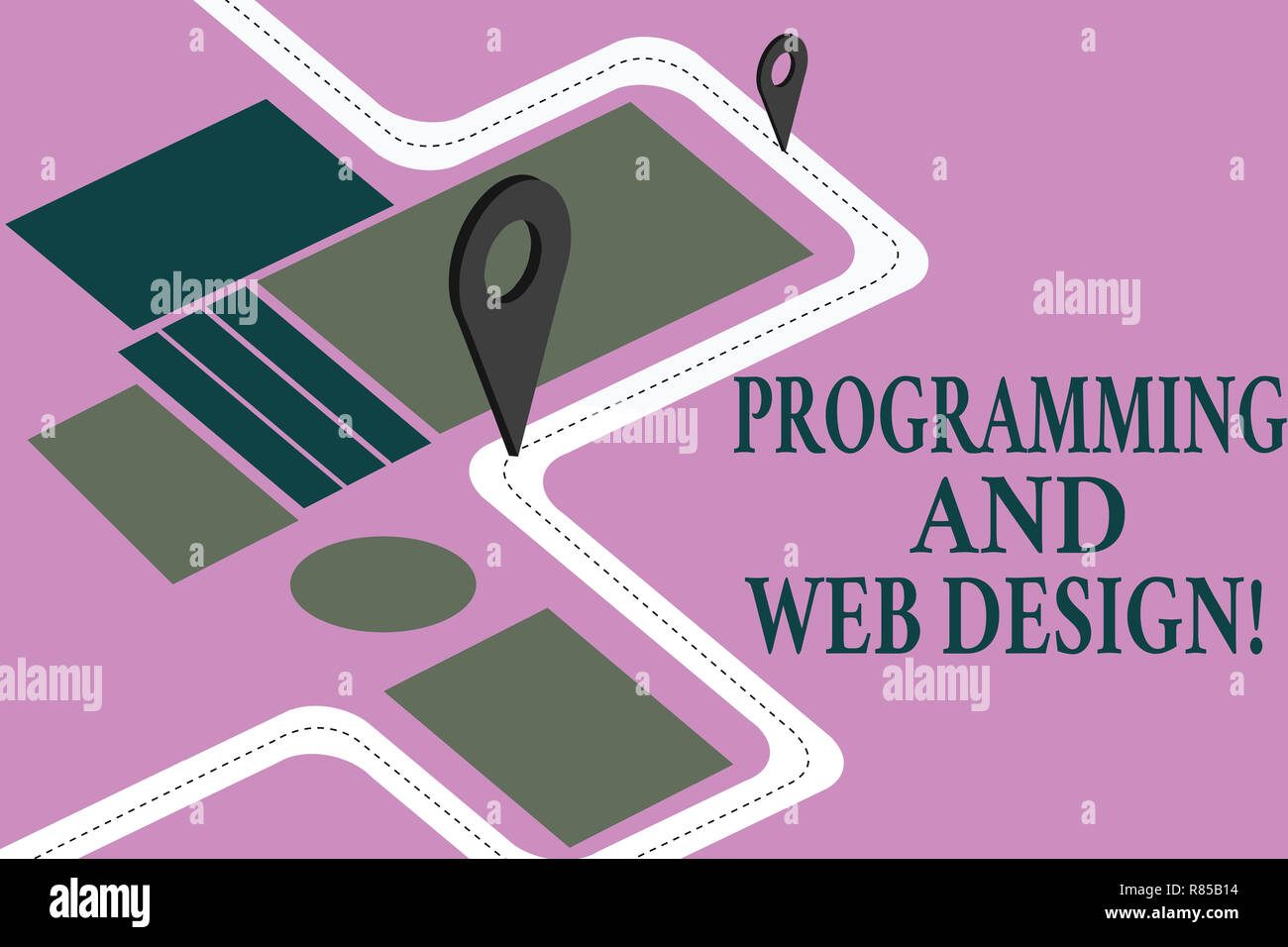 Designing road map hi-res stock photography and images - Alamy