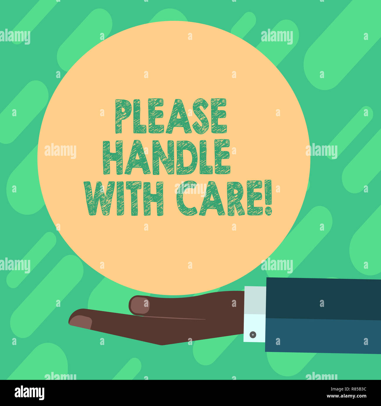 Conceptual hand writing showing Please Handle With Care. Business photo ...