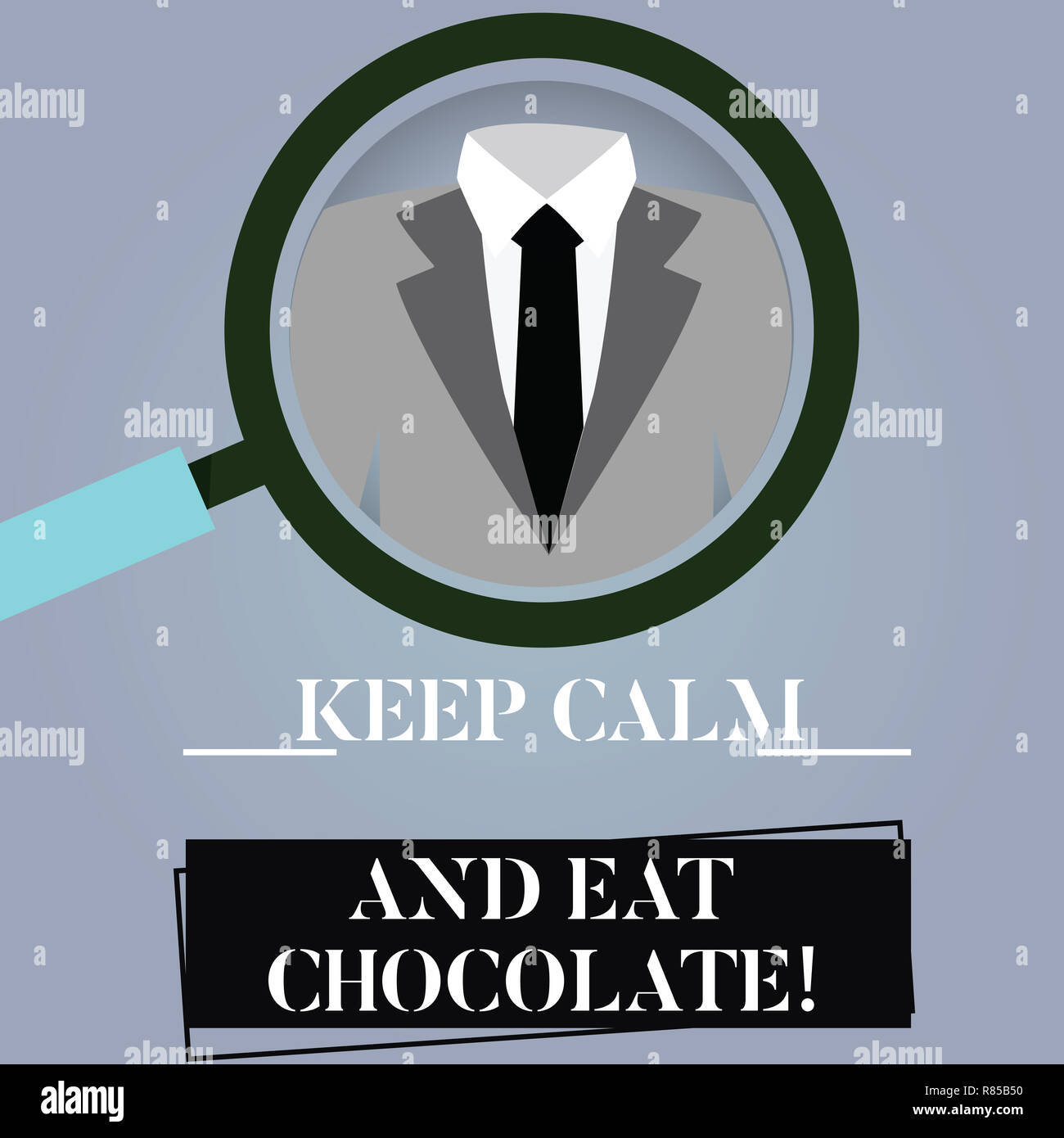 Writing note showing Keep Calm And Eat Chocolate. Business photo ...