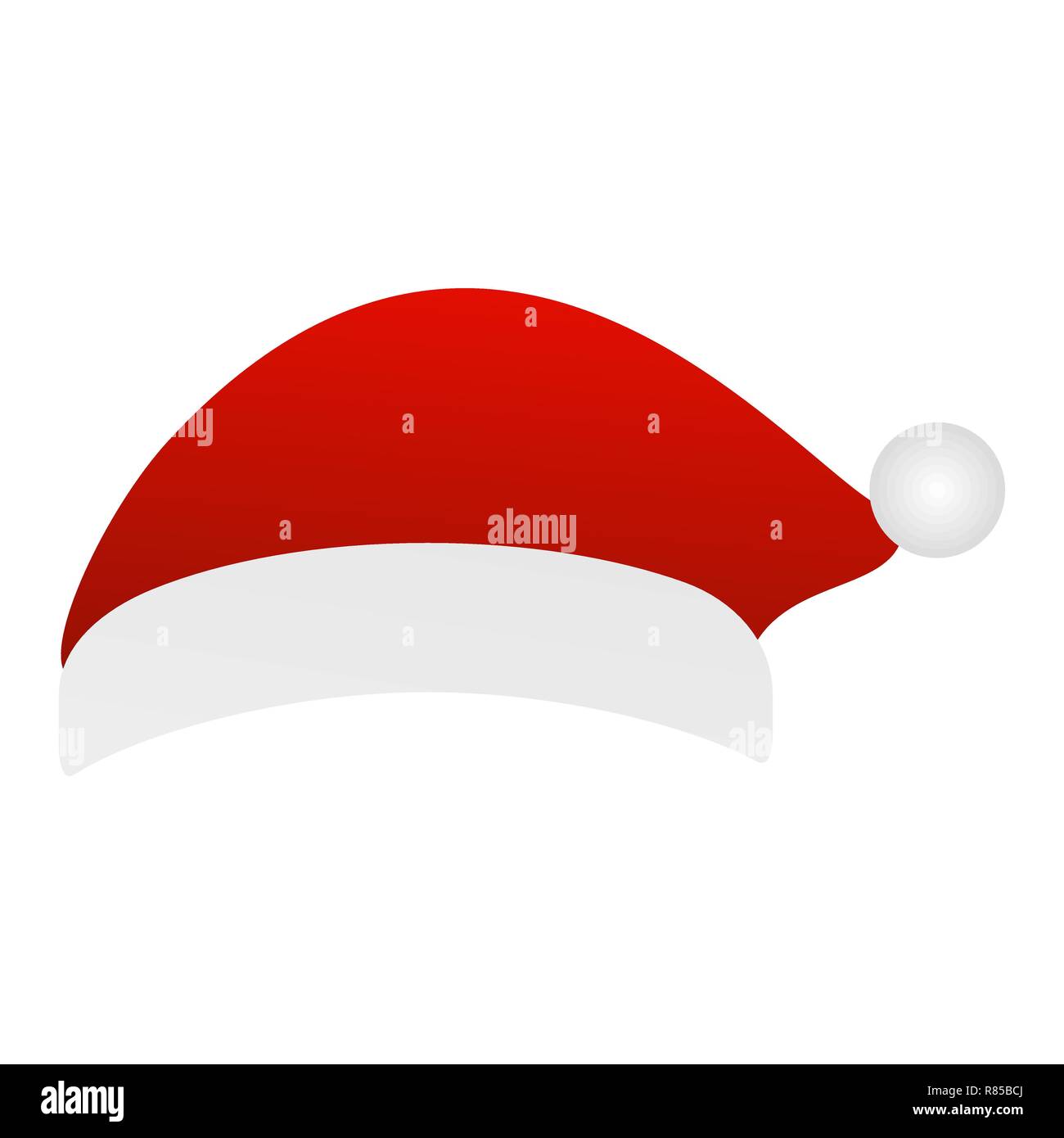 White santa hat Stock Vector Images - Alamy