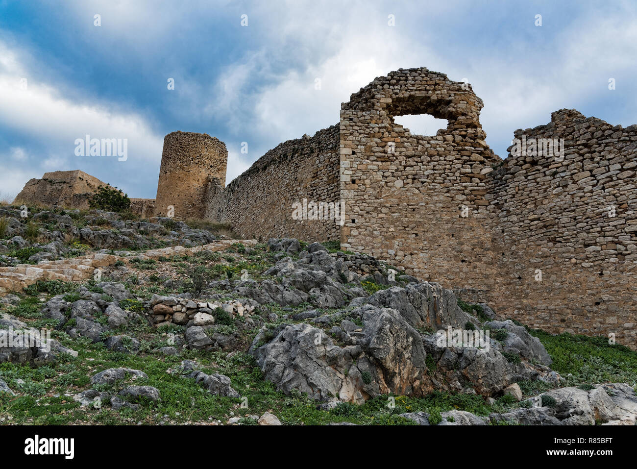 Part of Castle Larisa, the ancient and medieval acropolis of the city ...