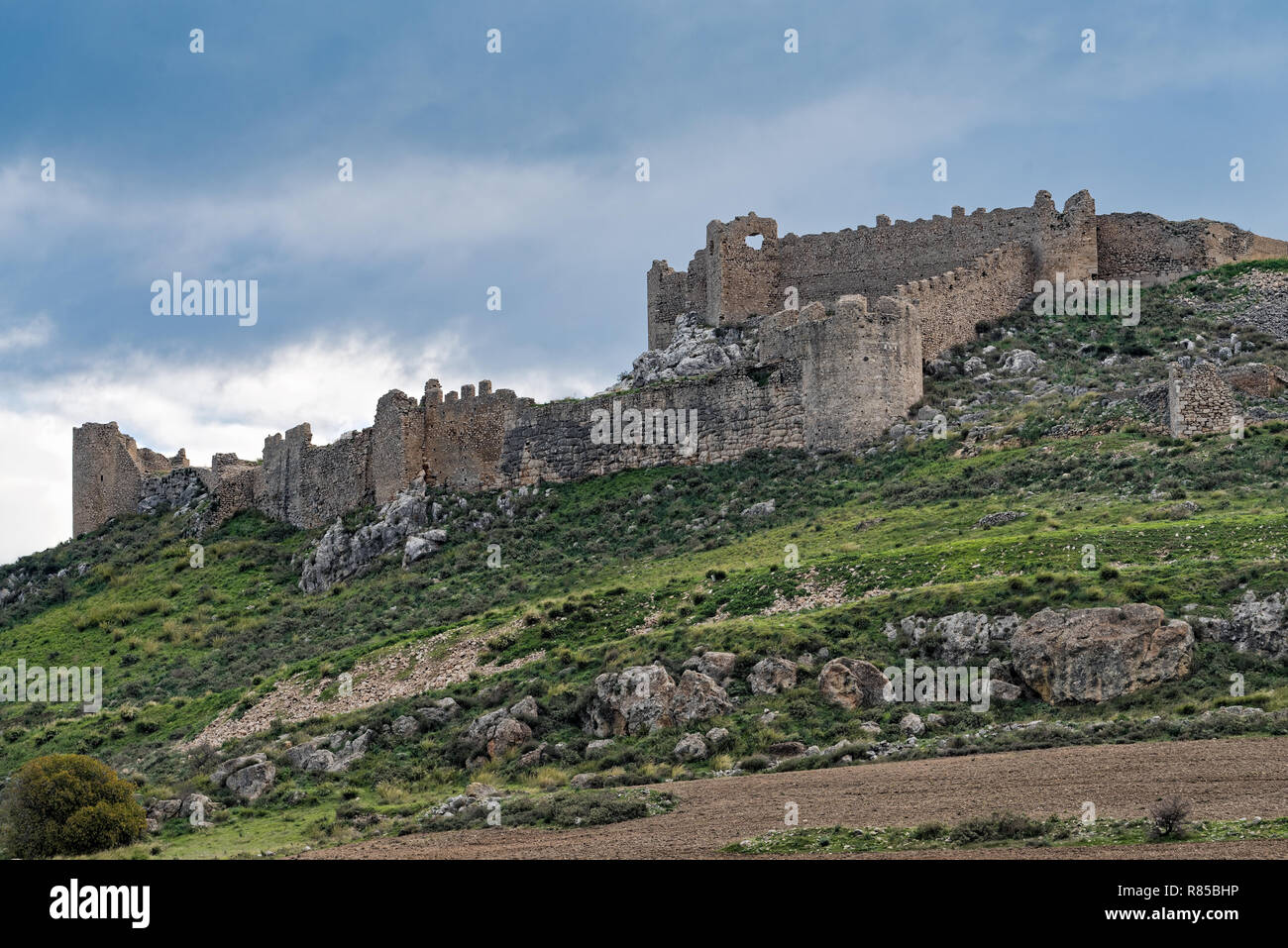 View of Castle Larisa, the ancient and medieval acropolis of the city ...