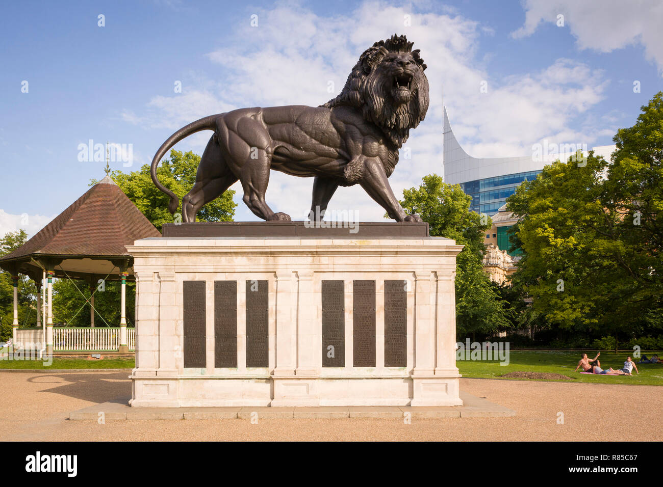 The Maiwand Lion, commonly known as the Forbury Lion, a memorial for ...