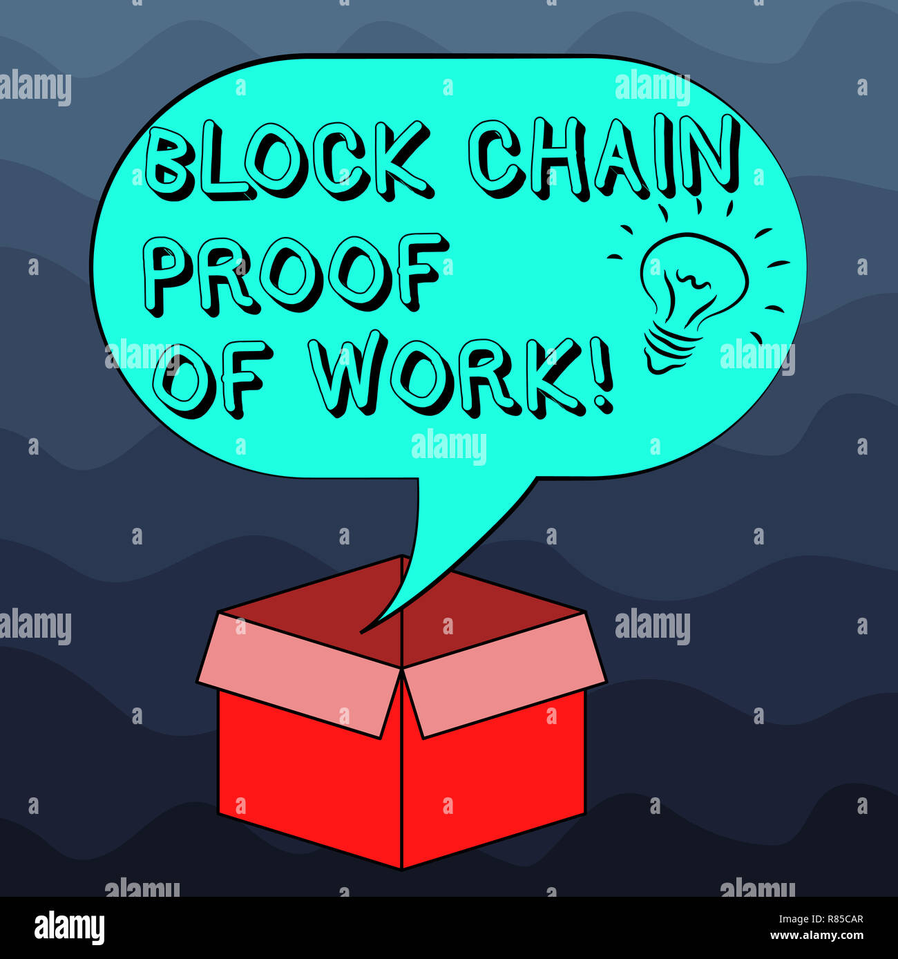 Writing note showing Block Chain Proof Of Work. Business photo ...