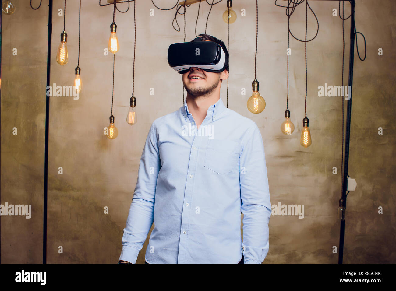 Augmented teamwork future reality device hi-res stock photography and ...