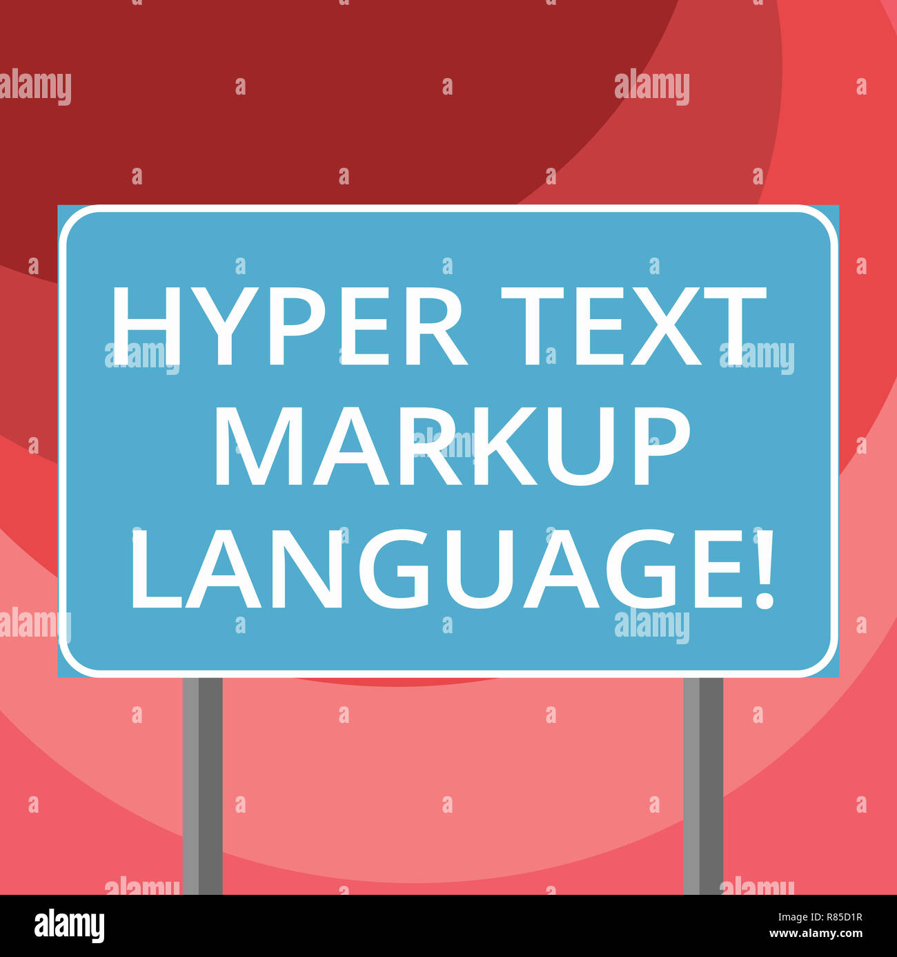Text sign showing Hyper Text Markup Language. Conceptual photo Standard languages for the ...