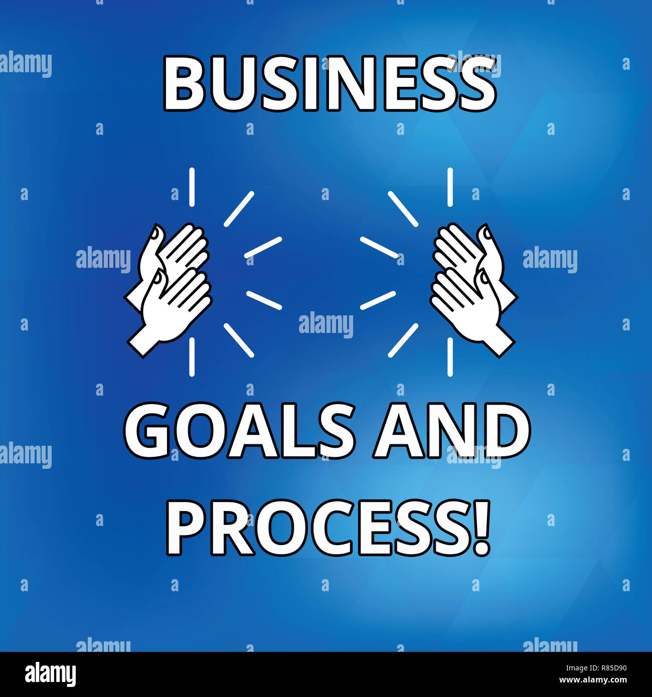 Text sign showing Business Goals And Process. Conceptual photo Working ...