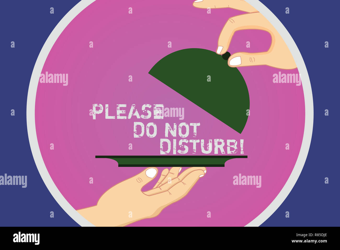 Text sign showing Please Do Not Disturb. Conceptual photo Let us be ...