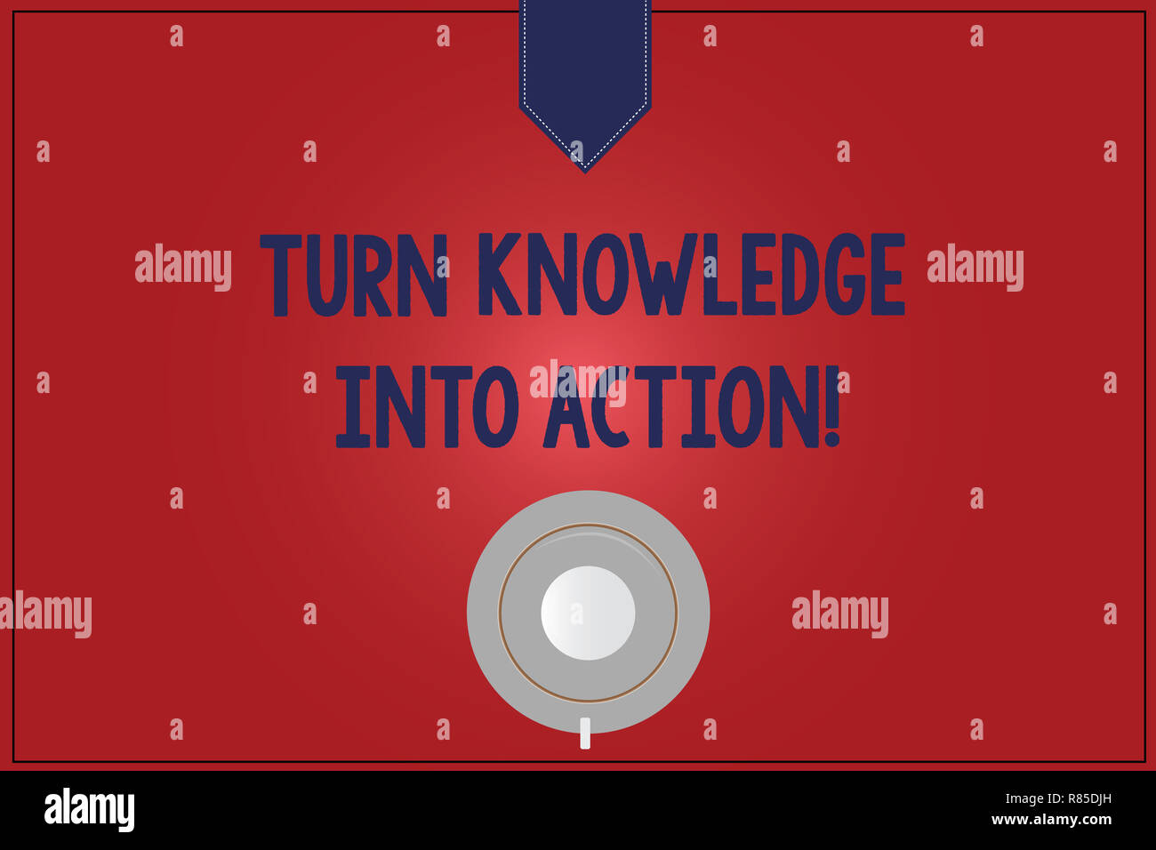 Handwriting text writing Turn Knowledge Into Action. Concept meaning ...