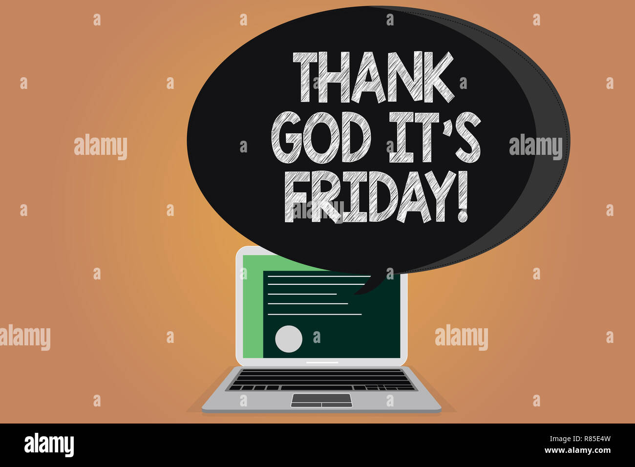 Writing note showing Thank God It S Is Friday. Business photo ...