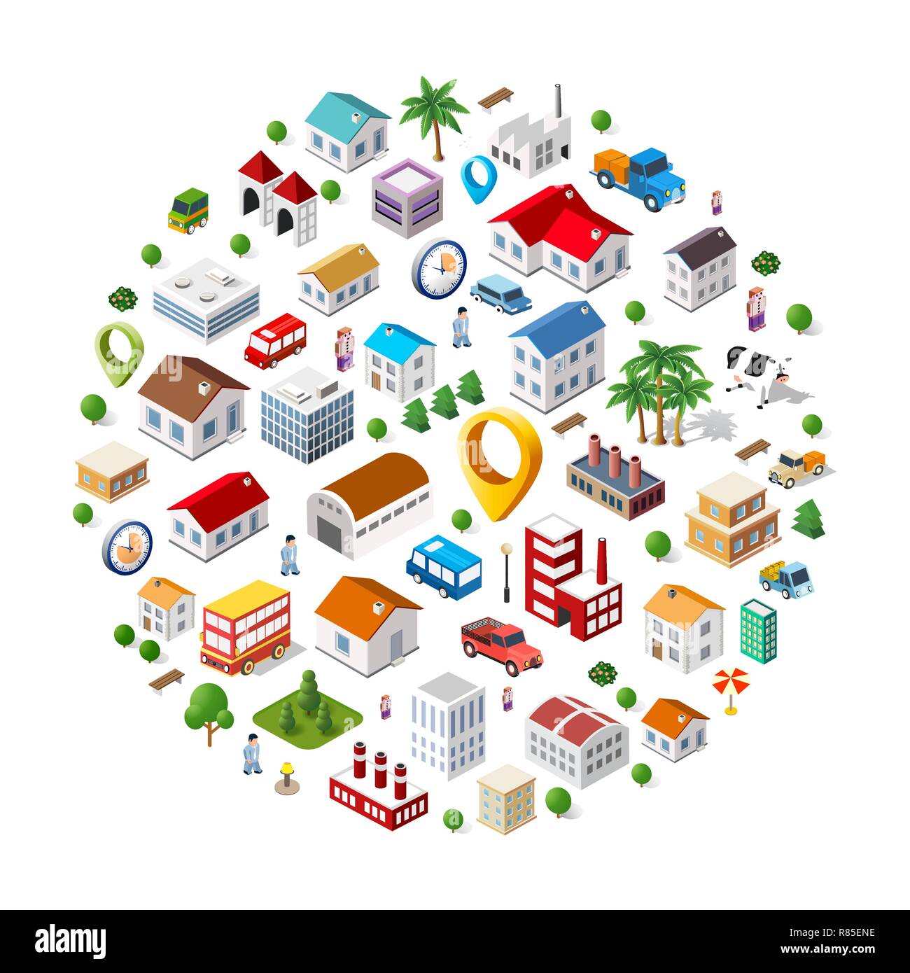 City Building Texture Map