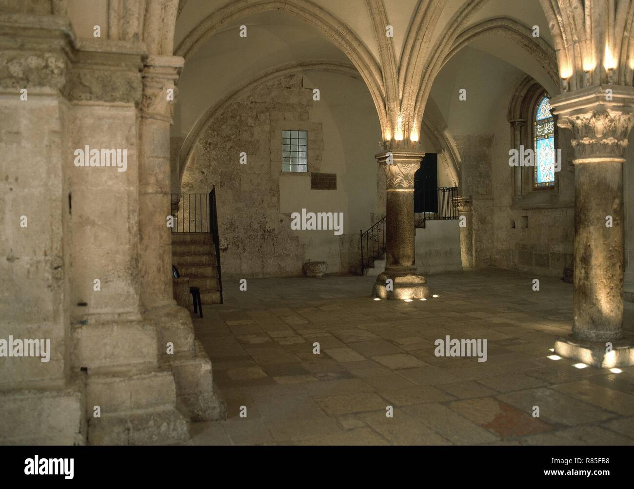 INTERIOR-VISTA DE LA NAVE-RECONSTRUIDA EN S XII POSTERIORMENTE SE ...