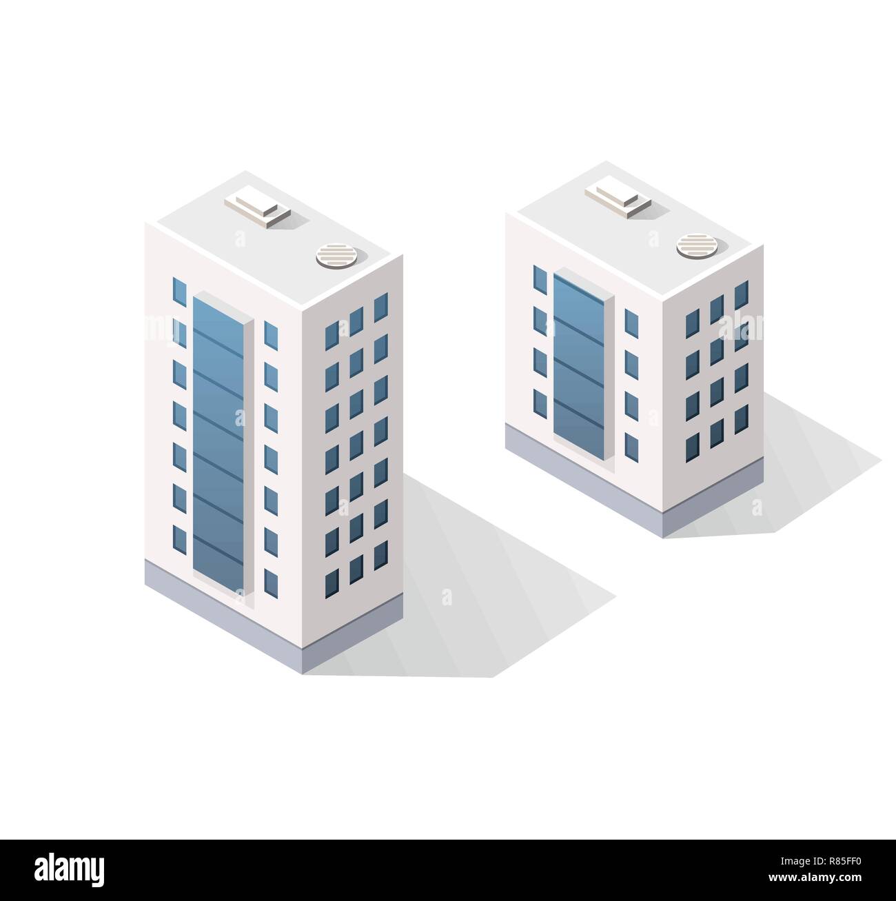 Isometric urban icon set of the city infrastructure town, street modern ...