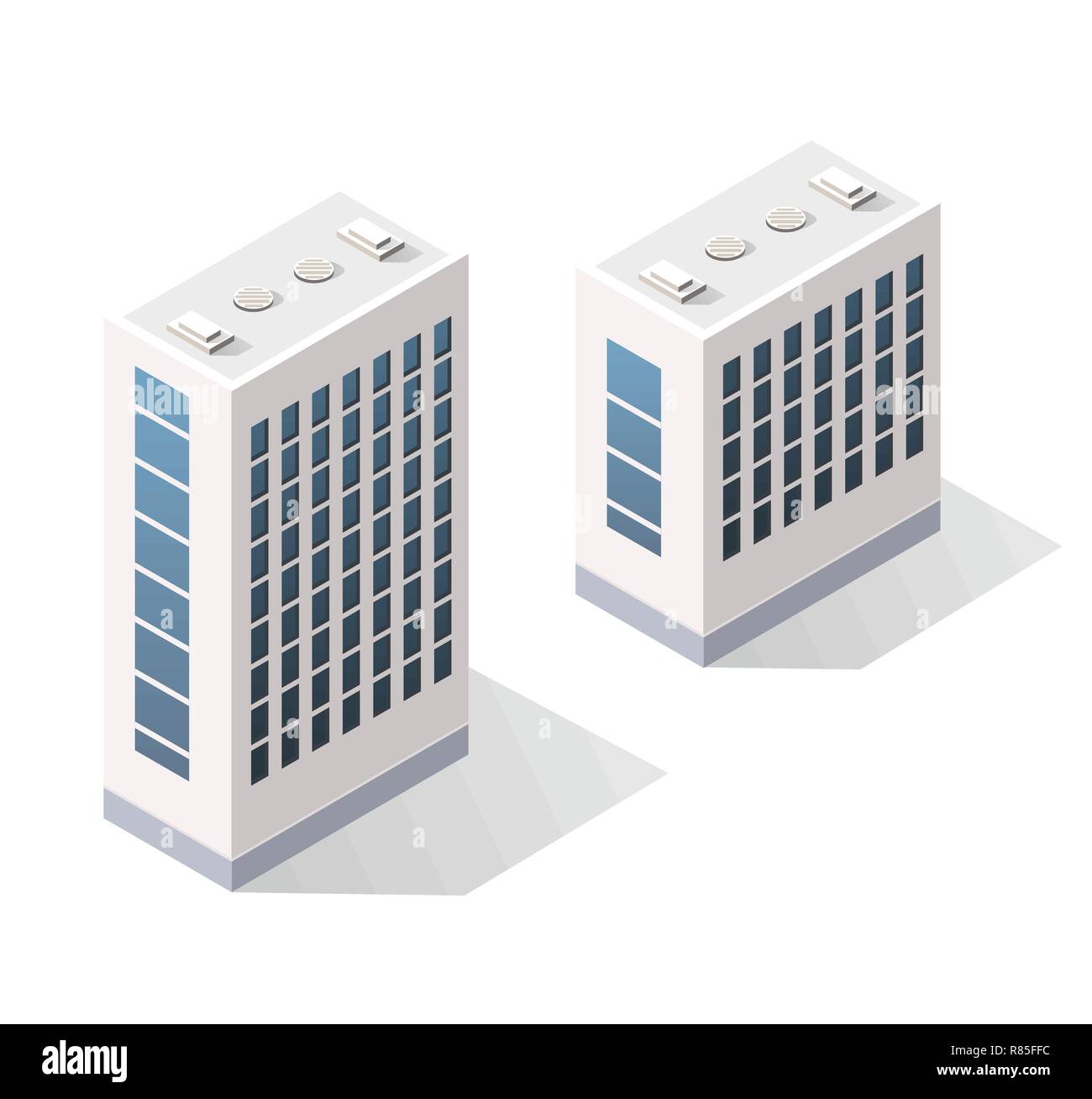 Isometric urban icon set of the city infrastructure town, street modern ...
