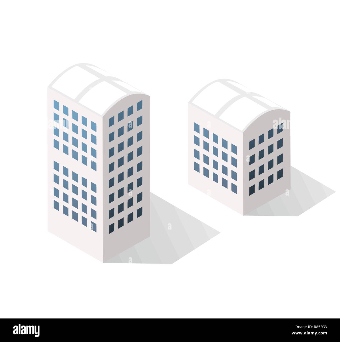 Isometric urban icon set of the city infrastructure town, street modern ...