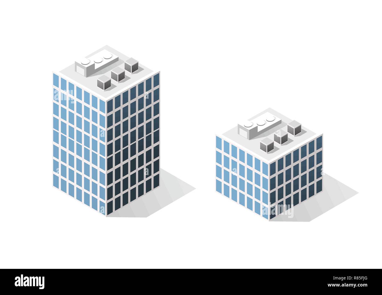 Isometric urban icon set of the city infrastructure town, street modern ...