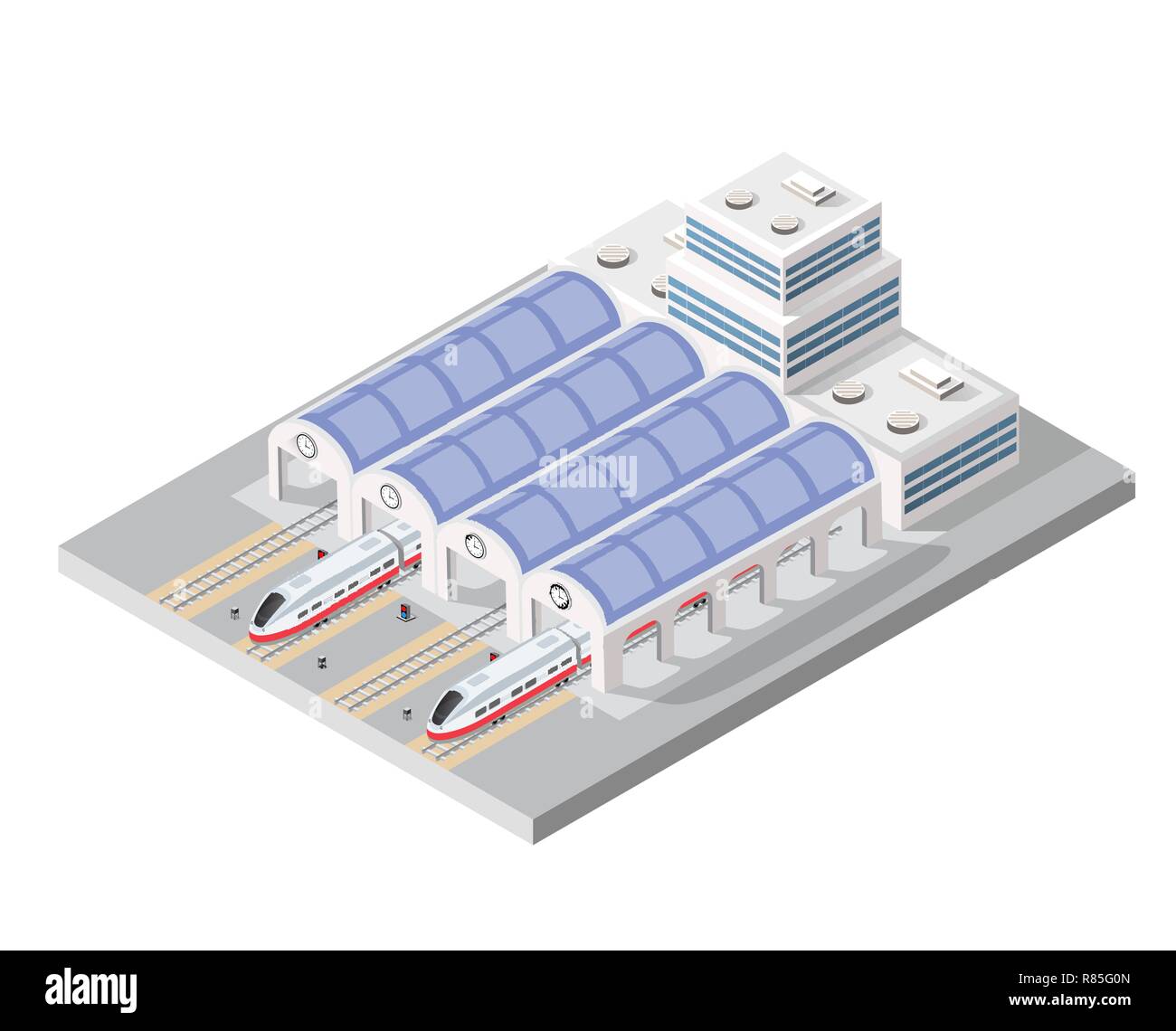 Isometric train hi-res stock photography and images - Alamy