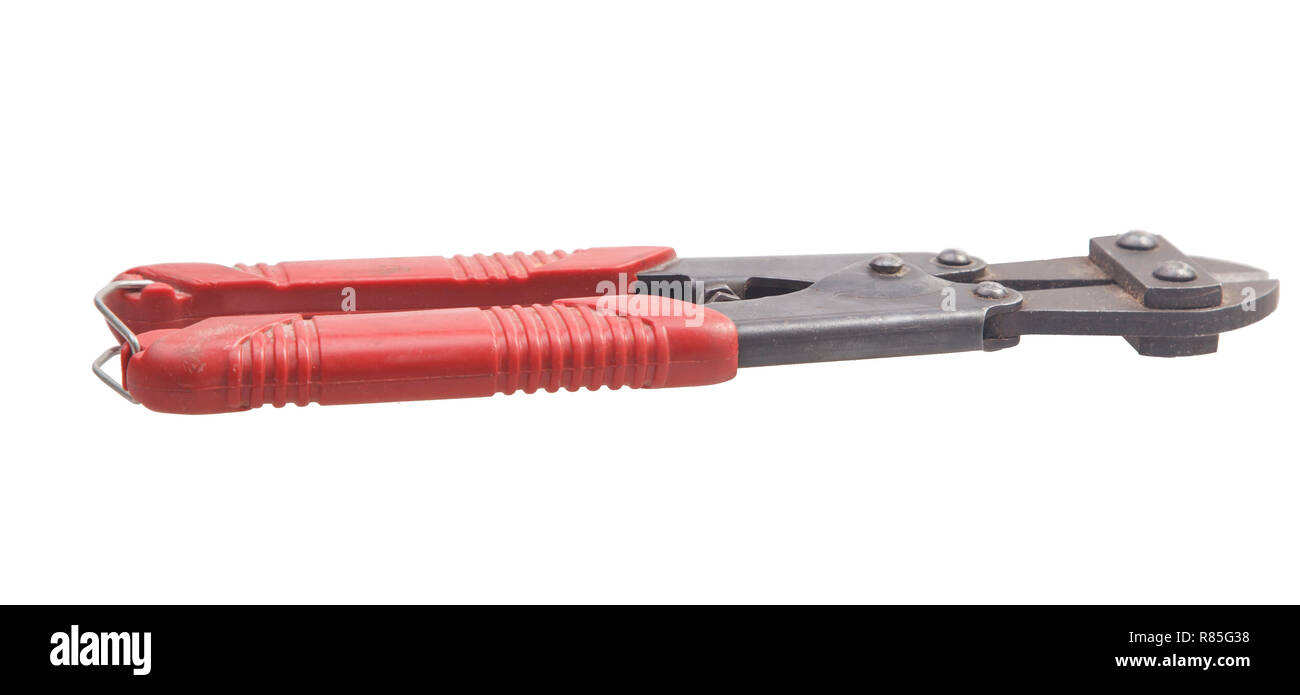 Tool nippers isolated on white background Stock Photo - Alamy