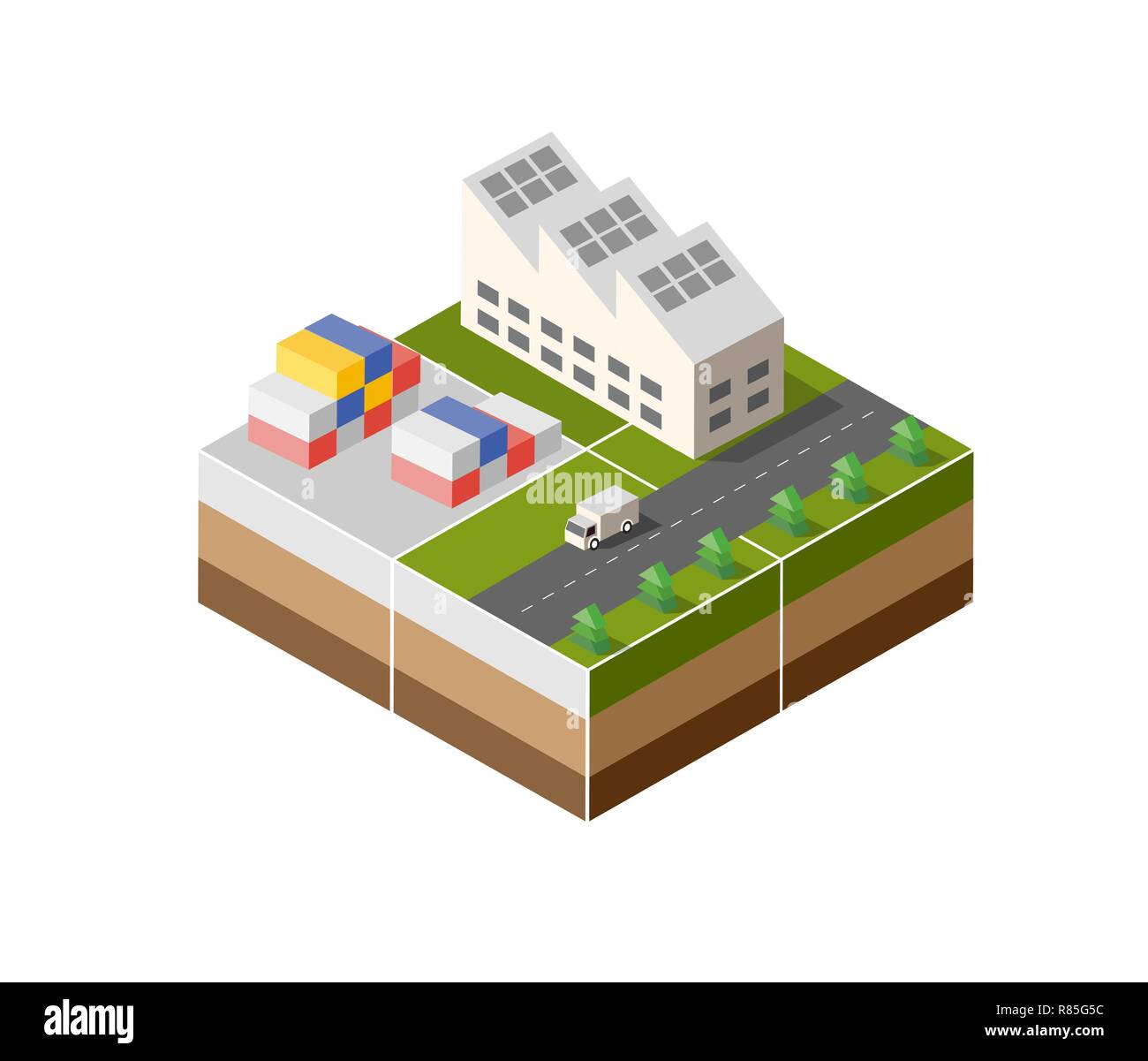 Finished construction Stock Vector Images - Alamy
