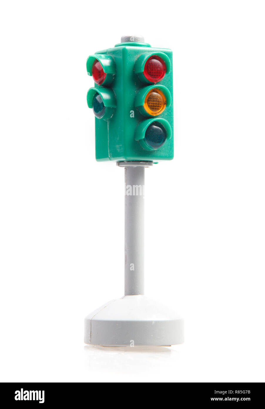 Red pedestrian crossing light Cut Out Stock Images & Pictures - Alamy