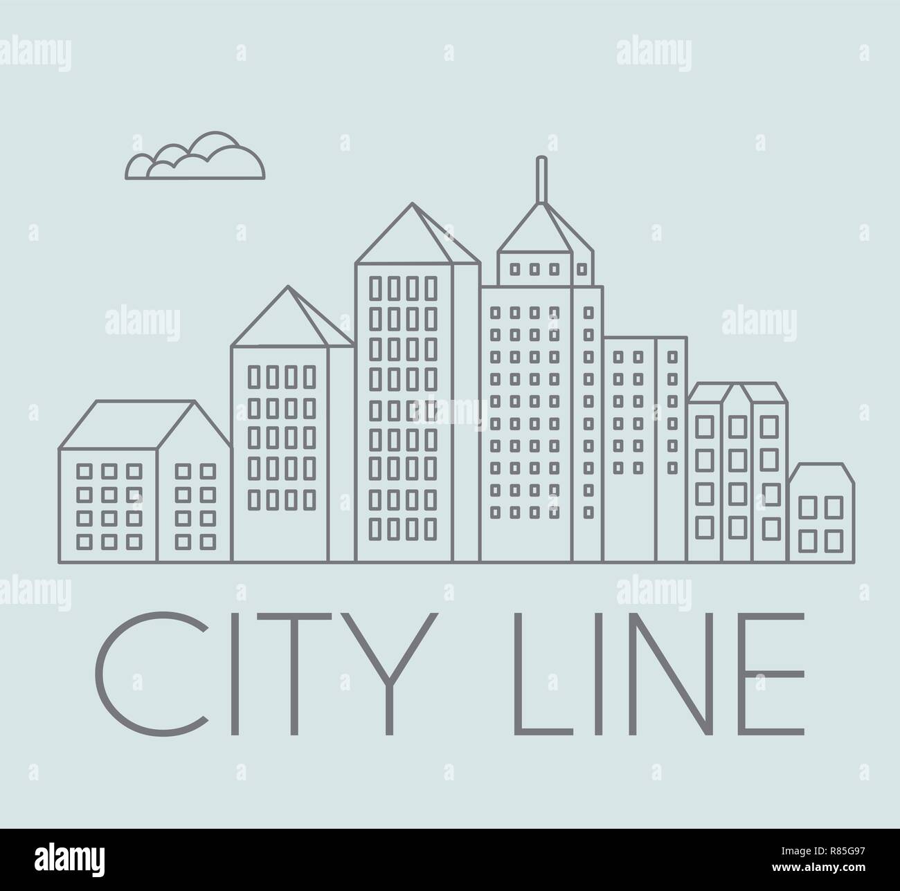 Window architectural business center construction design estate Stock ...