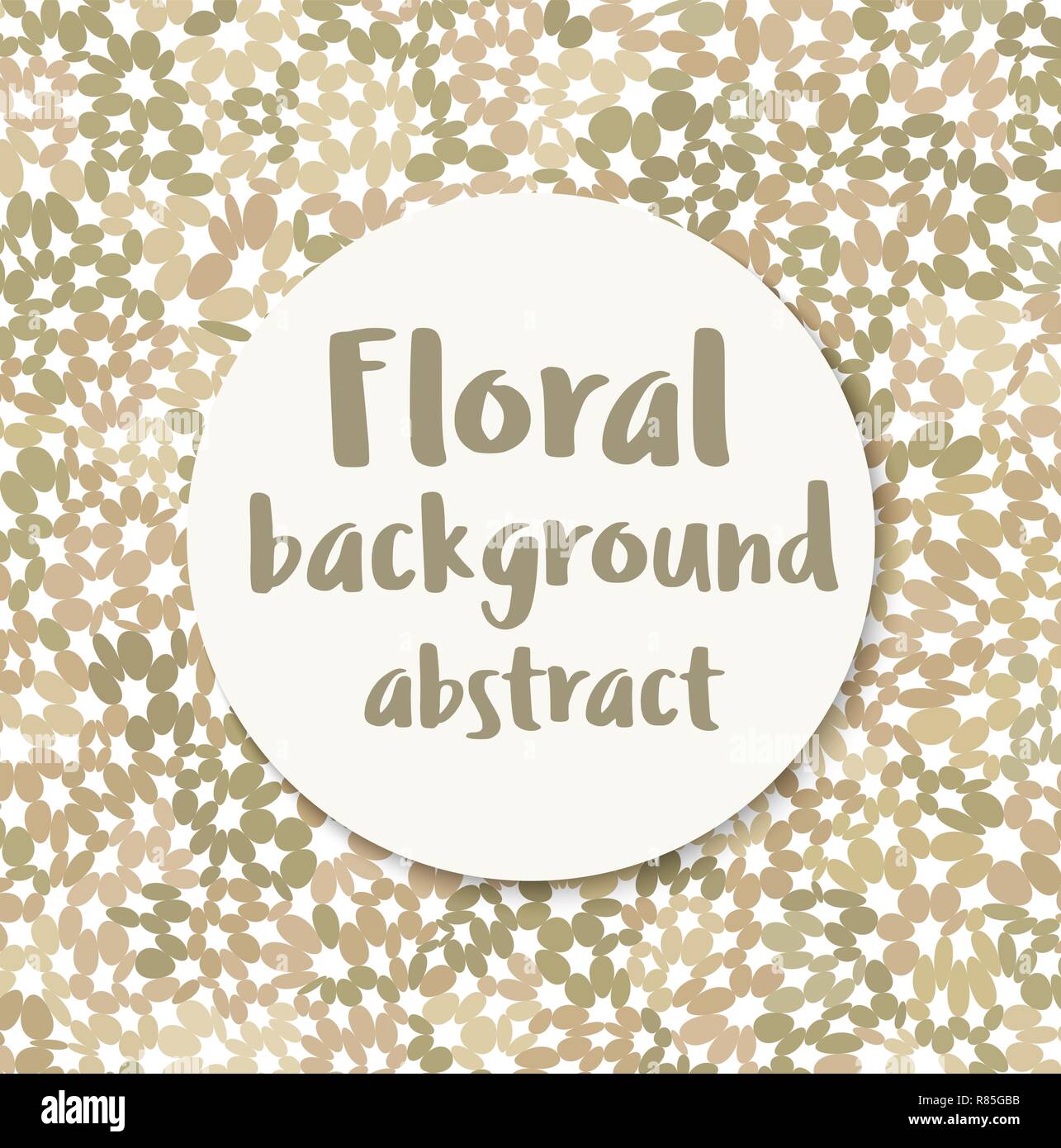 Floral abstract background for presentations, polygraphy and web ...