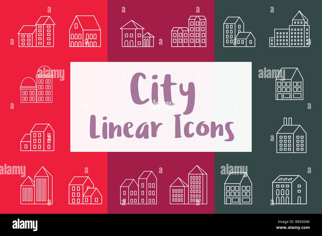 Residential skyscrapers buildings in Stock Vector Images - Alamy