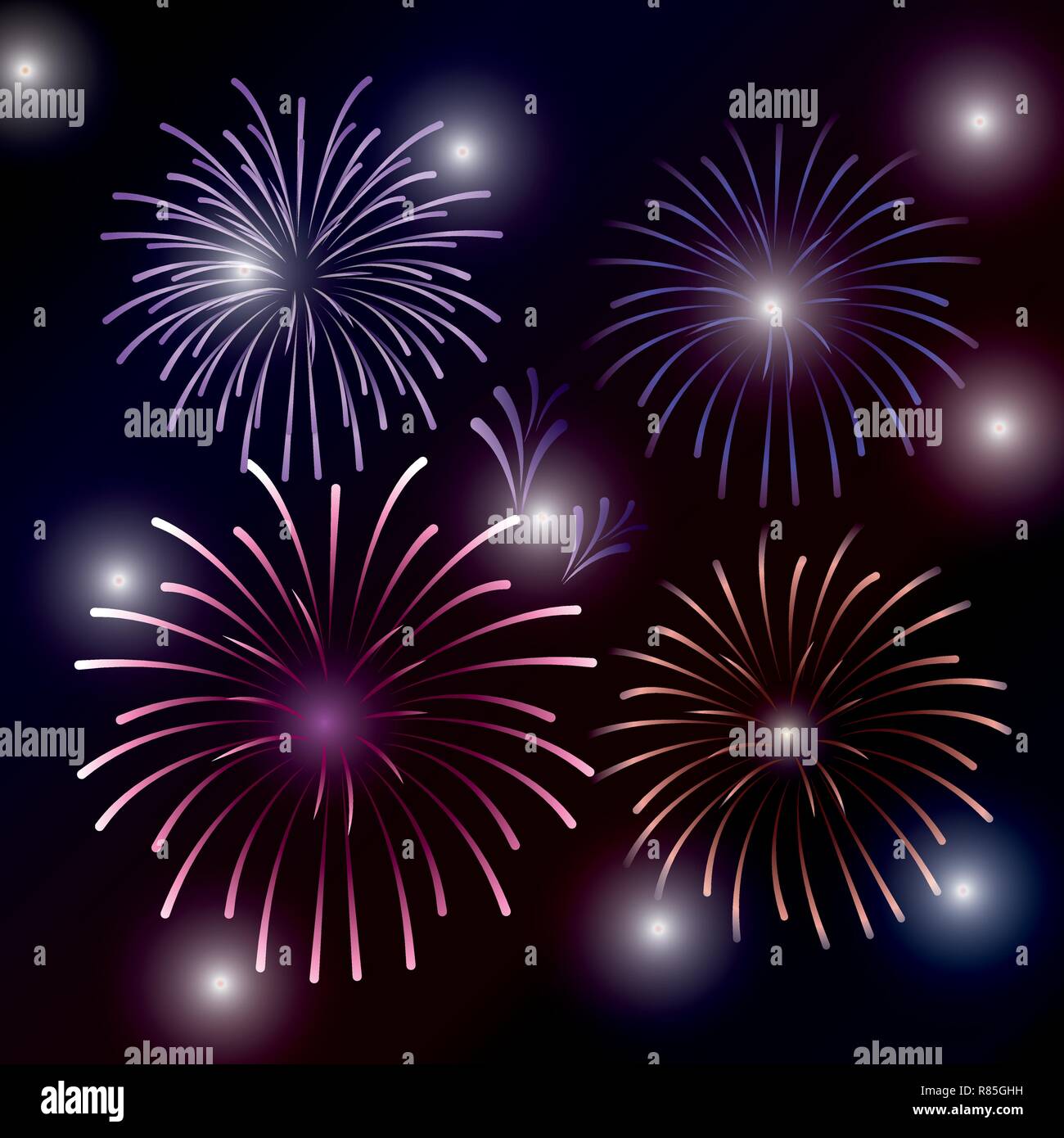 firework night decoration to celebrate event Stock Vector Image & Art ...
