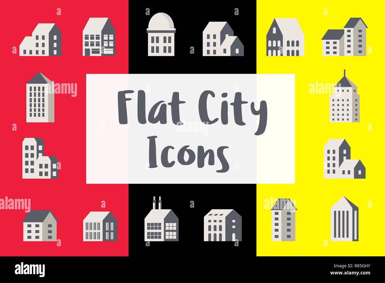 Residential skyscrapers buildings in Stock Vector Images - Alamy