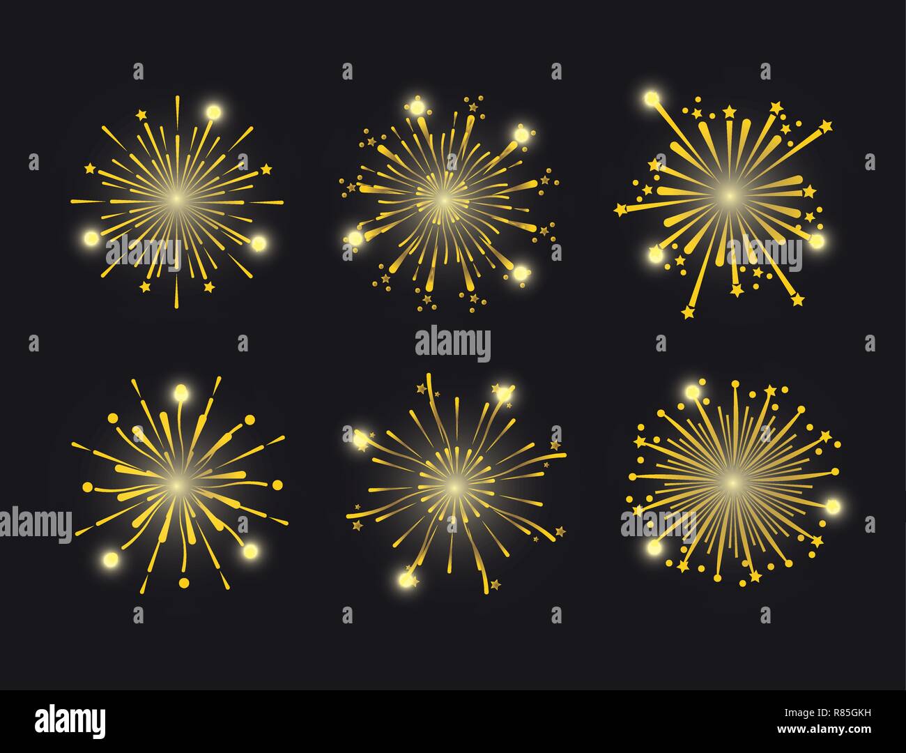 set firework night decoration to holiday Stock Vector Image & Art - Alamy