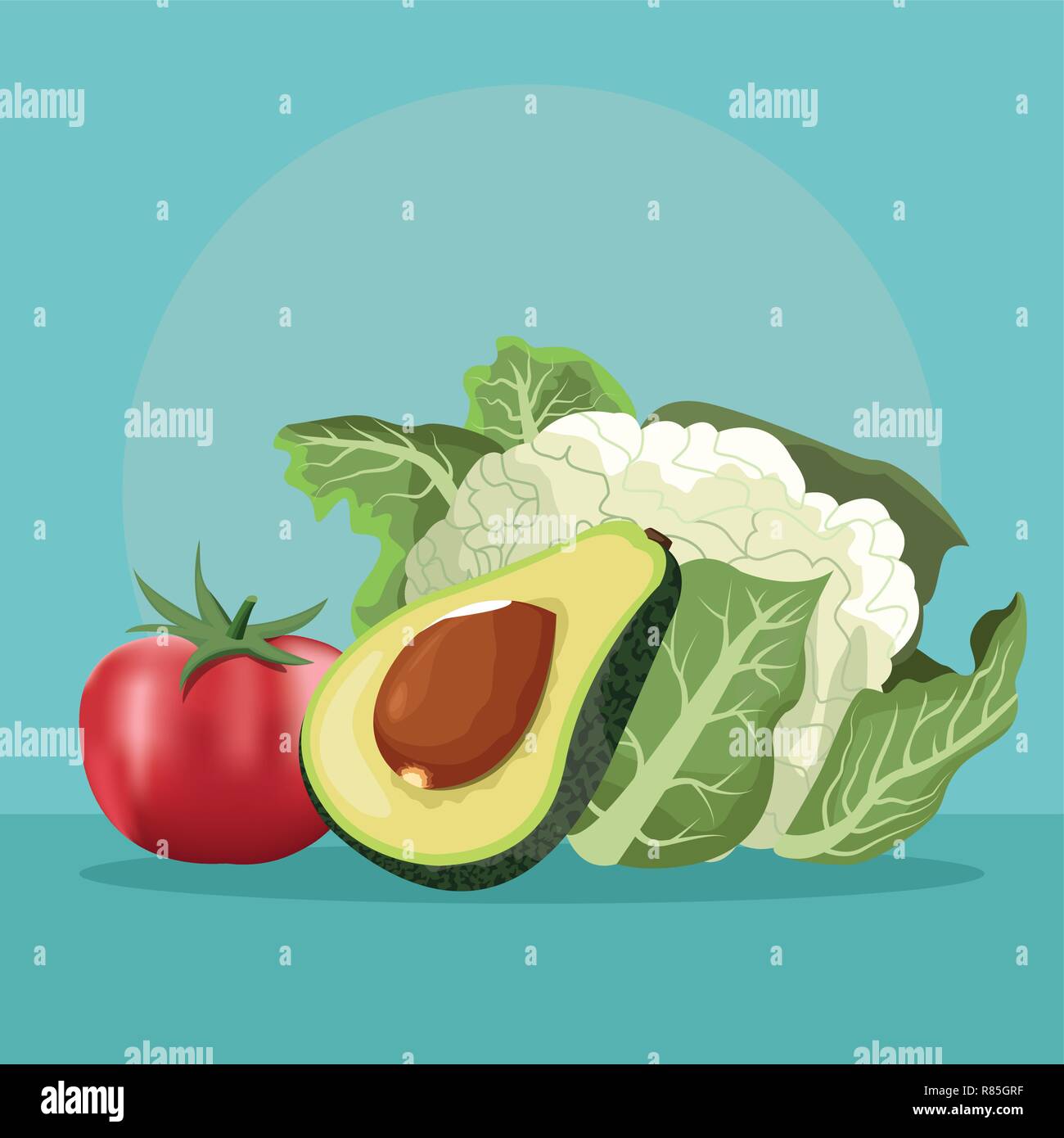 fresh vegetables food Stock Vector Image & Art - Alamy