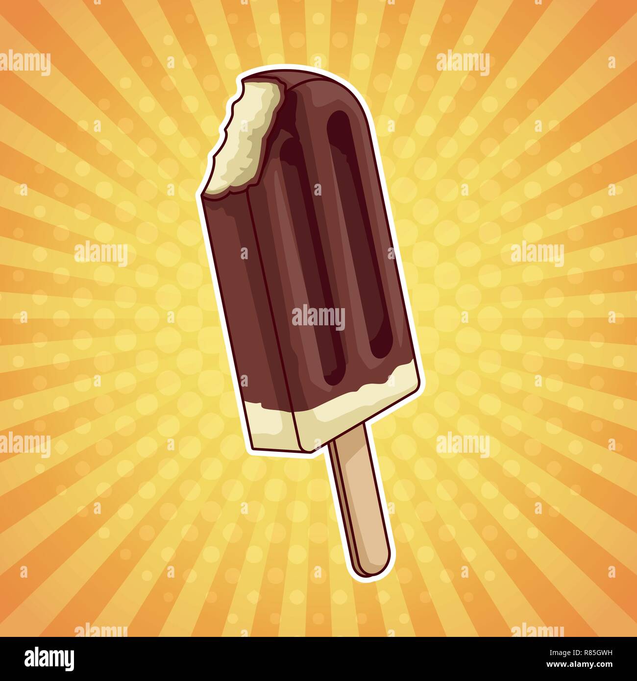 Popsicle pop art cartoon Stock Vector Image & Art - Alamy