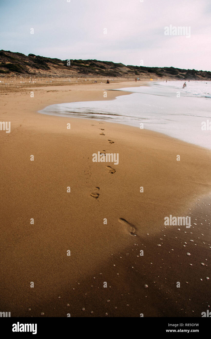 Lara Beach in the Akamas Peninsula, Cyprus Island, Paphos Stock Photo ...
