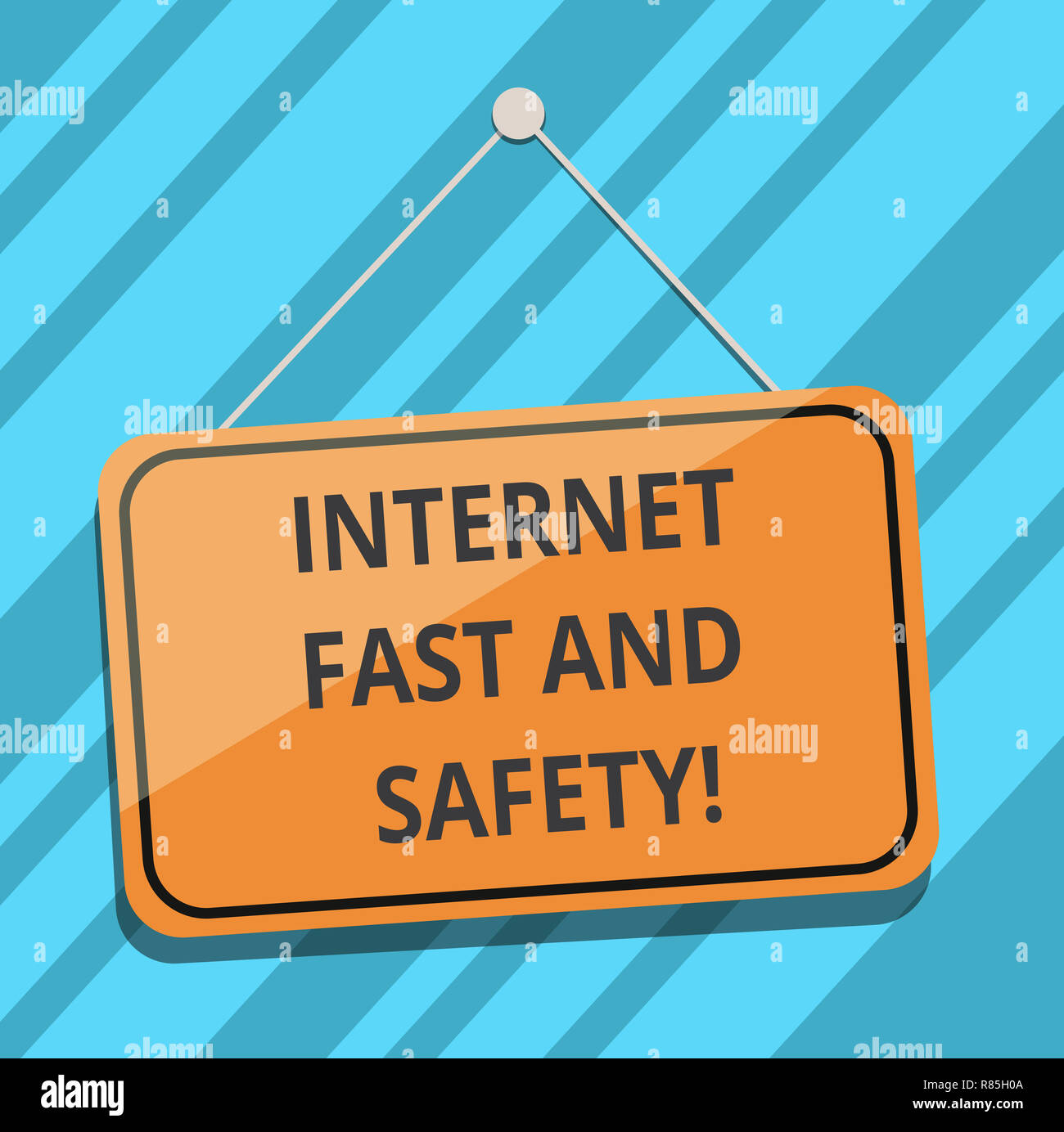 Text sign showing Internet Fast And Safety. Conceptual photo High speed ...