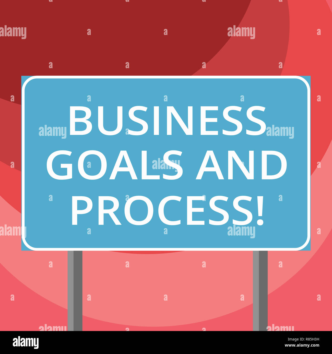 Text sign showing Business Goals And Process. Conceptual photo Working ...