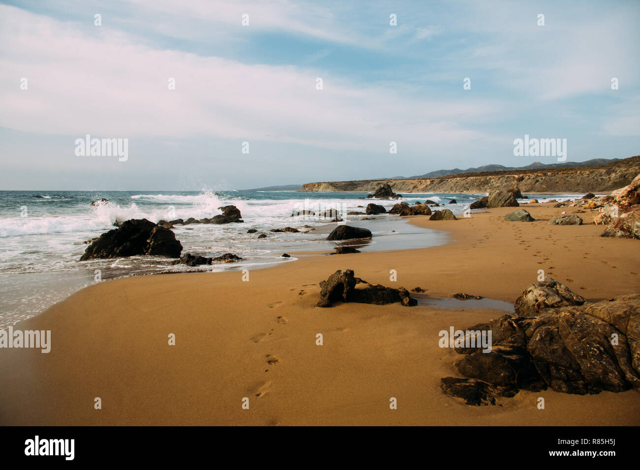 Lara Beach in the Akamas Peninsula, Cyprus Island, Paphos Stock Photo ...