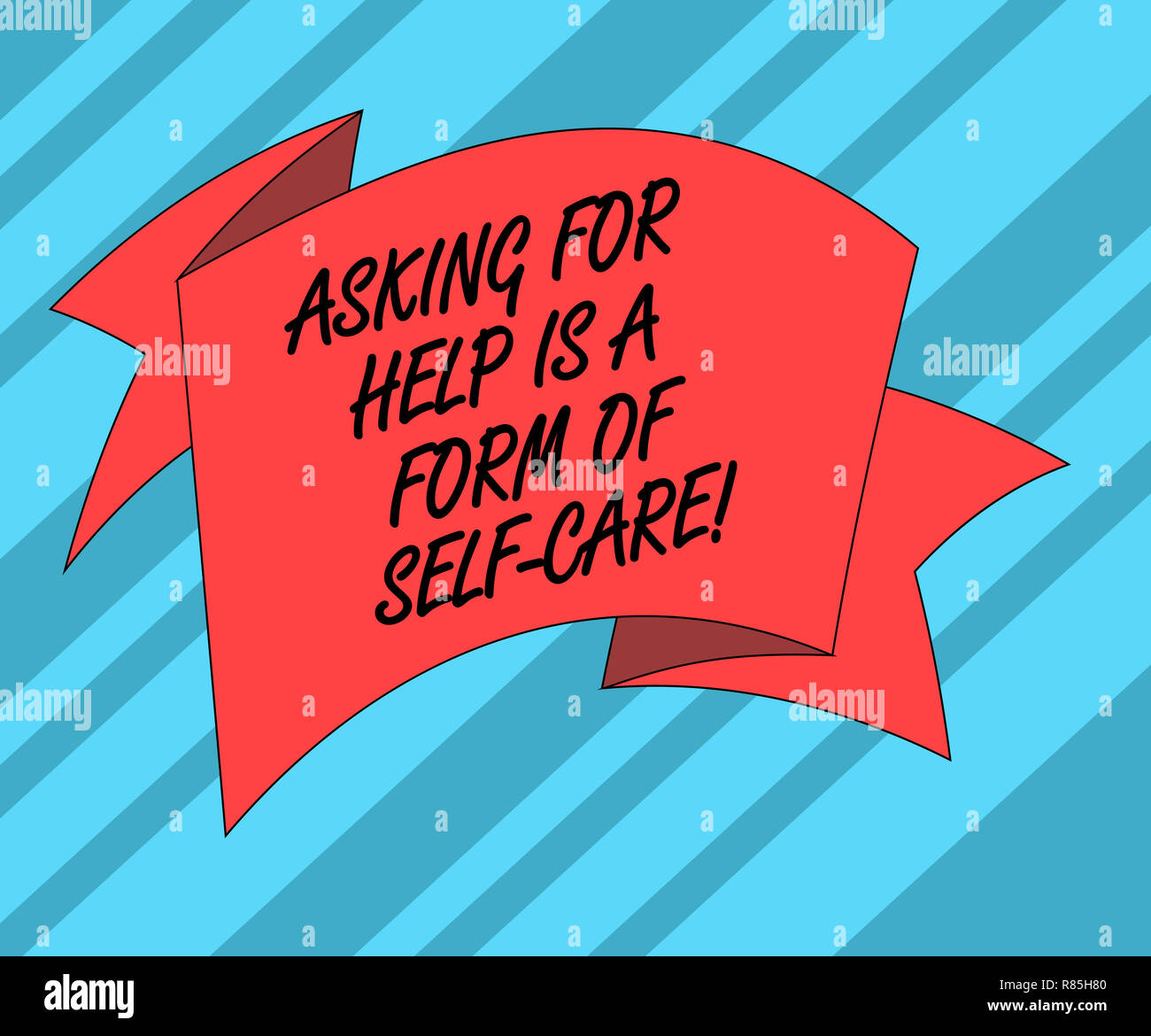 Text sign showing Asking For Help Is A Form Of Self Care. Conceptual ...
