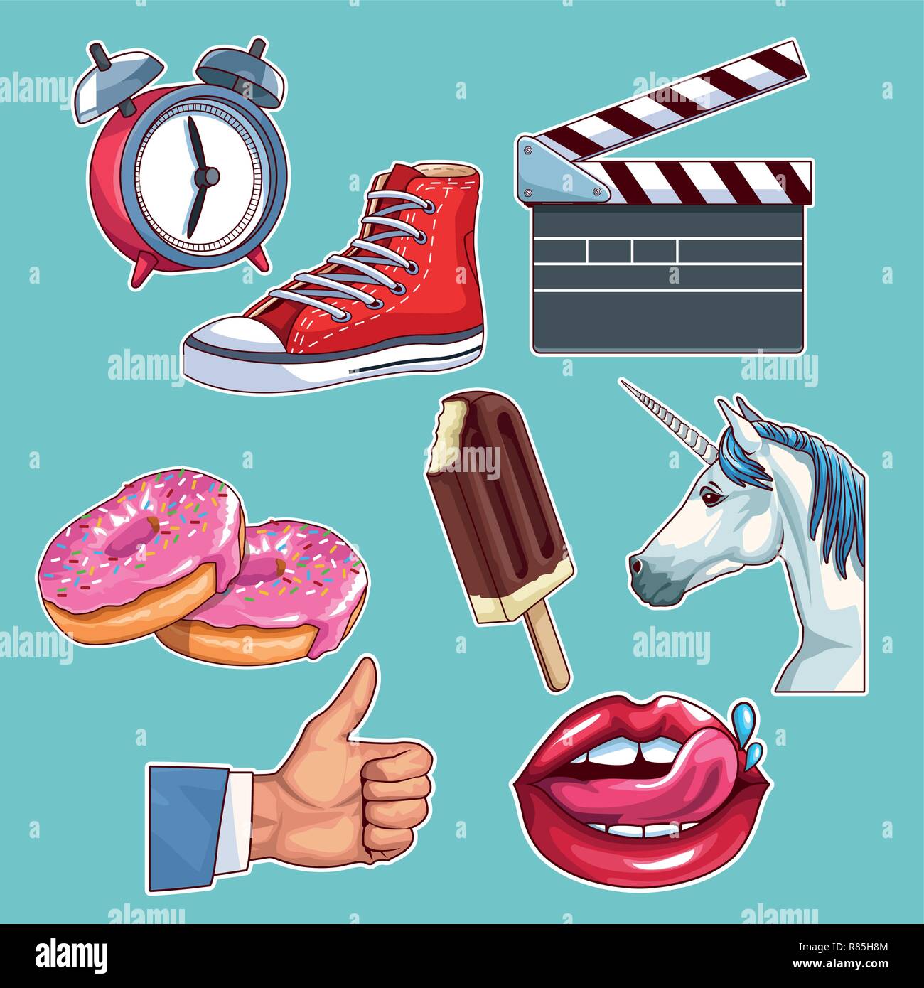 Pop art cartoons Stock Vector Image & Art - Alamy