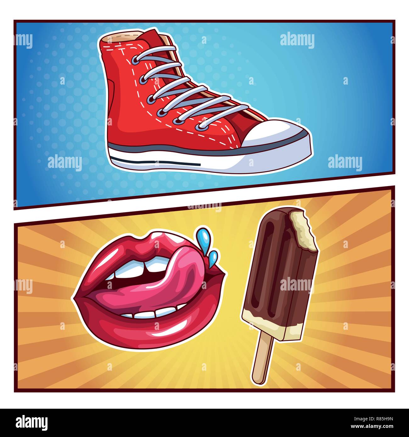 pop art cartoons Stock Vector Image & Art - Alamy