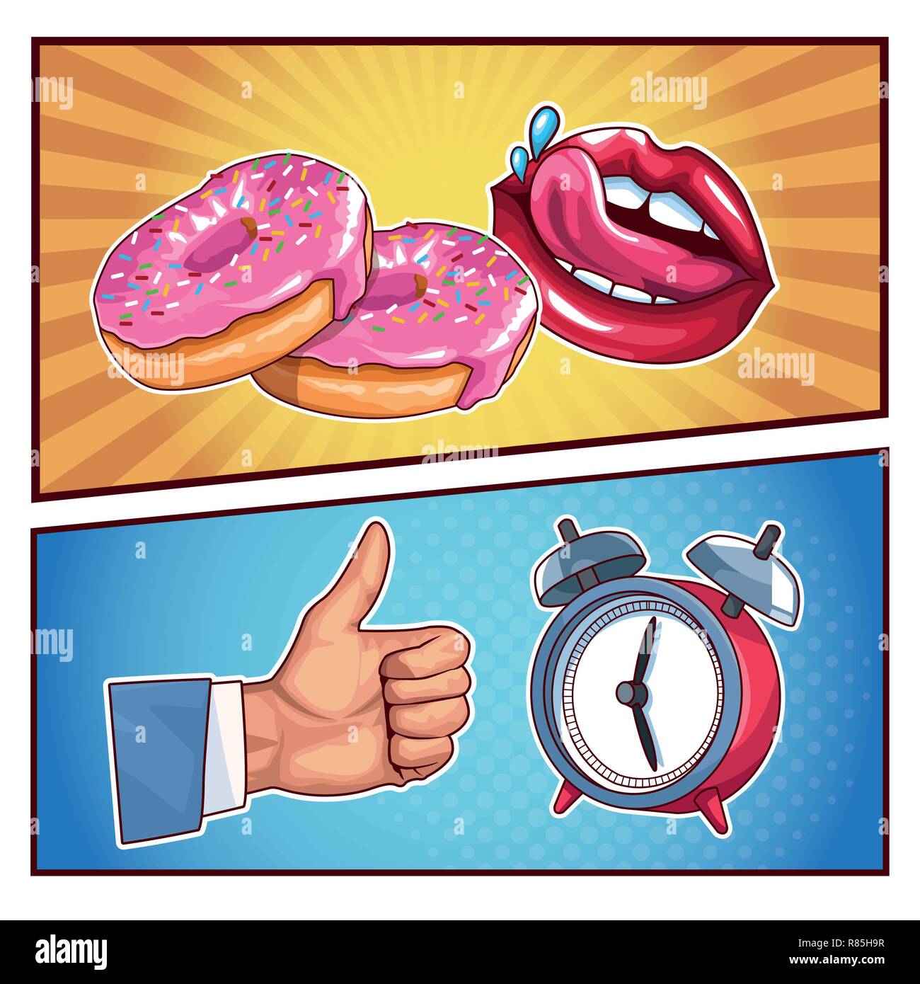 pop art cartoons Stock Vector Image & Art - Alamy