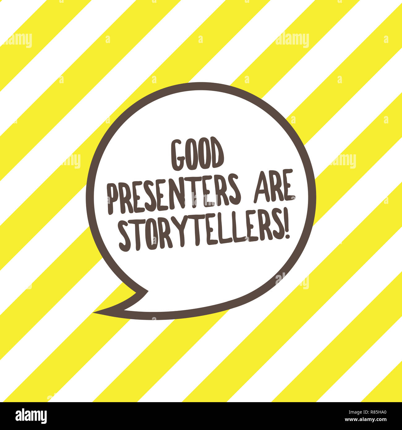Conceptual hand writing showing Good Presenters Are Storytellers ...