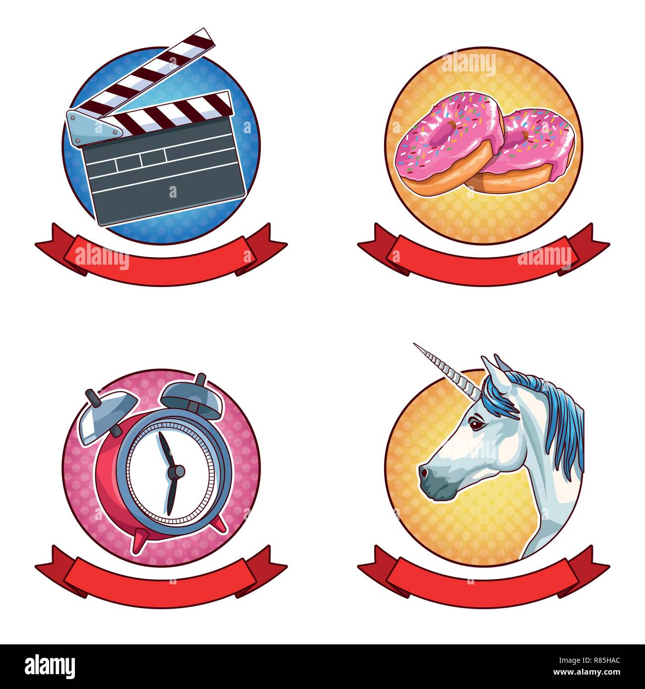 Pop art cartoons Stock Vector Image & Art - Alamy